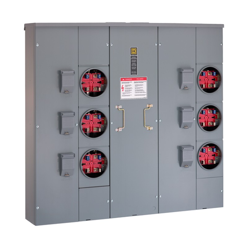 Square D MP66125 120/240 VAC 125A 1-Phase 3-Wire NEMA 3R Ring Type ...